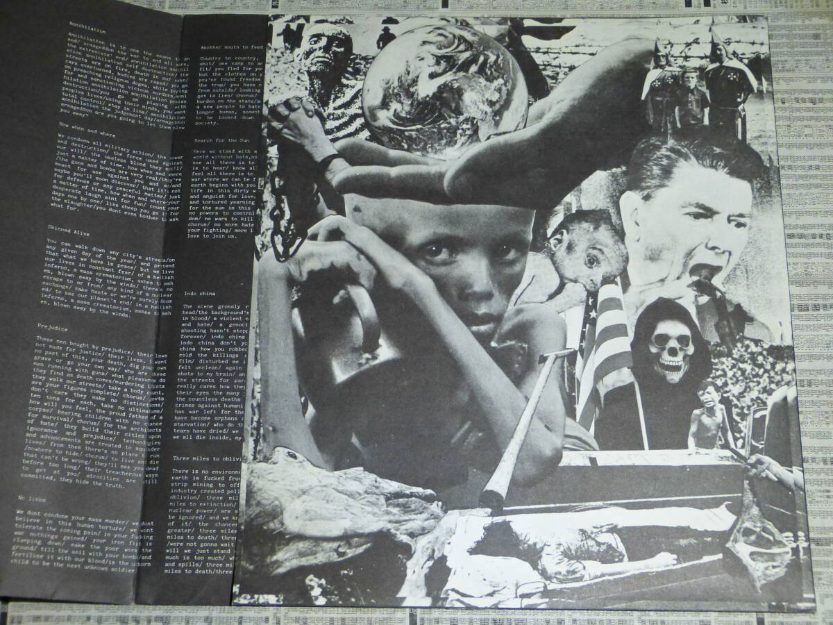 1983年 CRUCIFIX DEHUMANIZATION LP なアメリカ盤 GISM GAUZE EXECUTE COMES CLAY ...