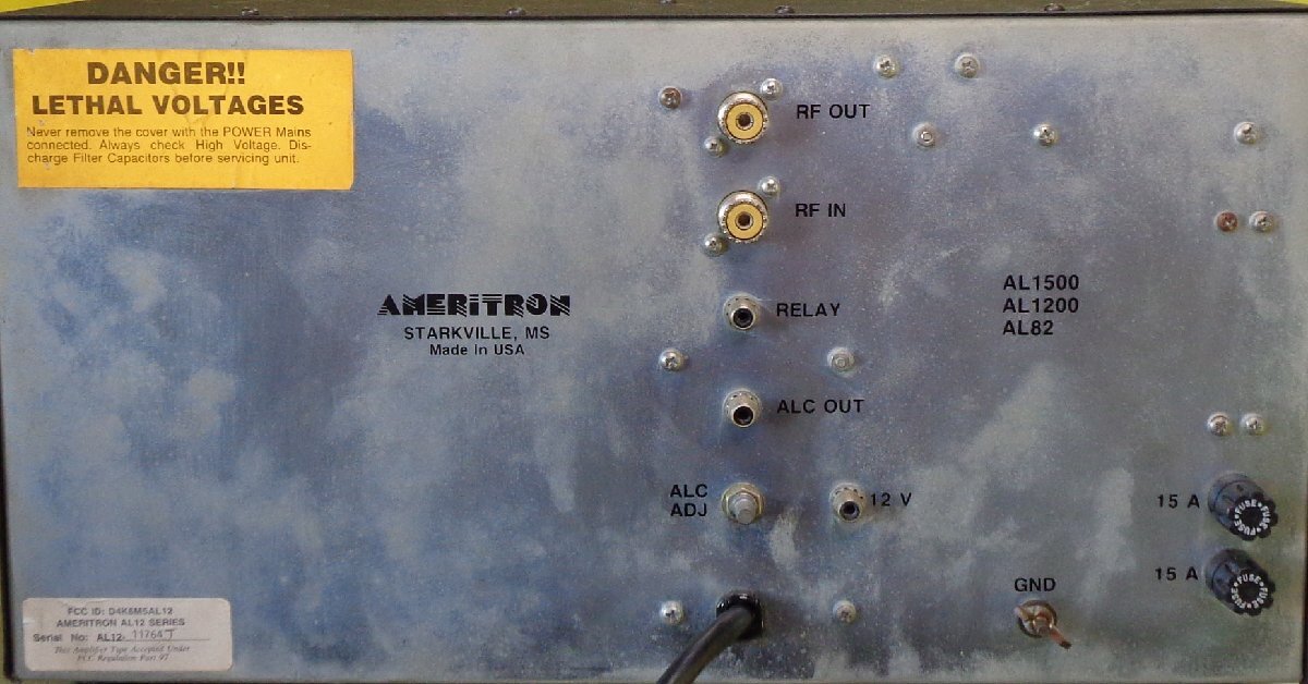 マニア向け AMERITRON HF1.5KWリニアアンプ AL-1200(固定)｜売買されたオークション情報、yahooの商品情報を ...