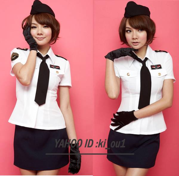 激情コスプレ衣装 警察官服 シャツ+スカート4点SET E126(コスプレ衣装)｜売買されたオークション情報、yahooの商品情報をアーカイブ公開 - オークファン（aucfan.com）