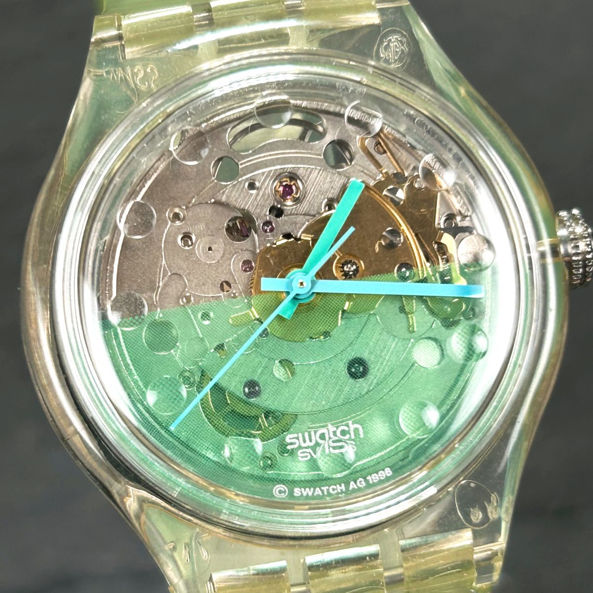 SWATCH スウォッチ AUTOMATIC オートマチック AG1996 腕時計 メカニカル 自動巻き アナログ スケルトン クリアケース み(AUTOMATIC)｜売買されたオークション ...
