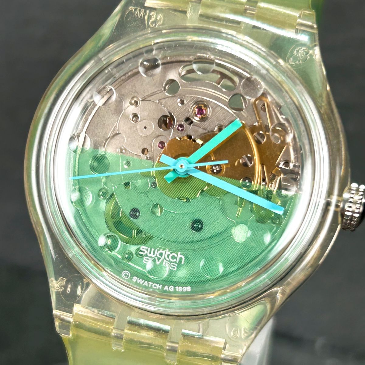 SWATCH スウォッチ AUTOMATIC オートマチック AG1996 腕時計 メカニカル 自動巻き アナログ スケルトン クリアケース み(AUTOMATIC)｜売買されたオークション ...