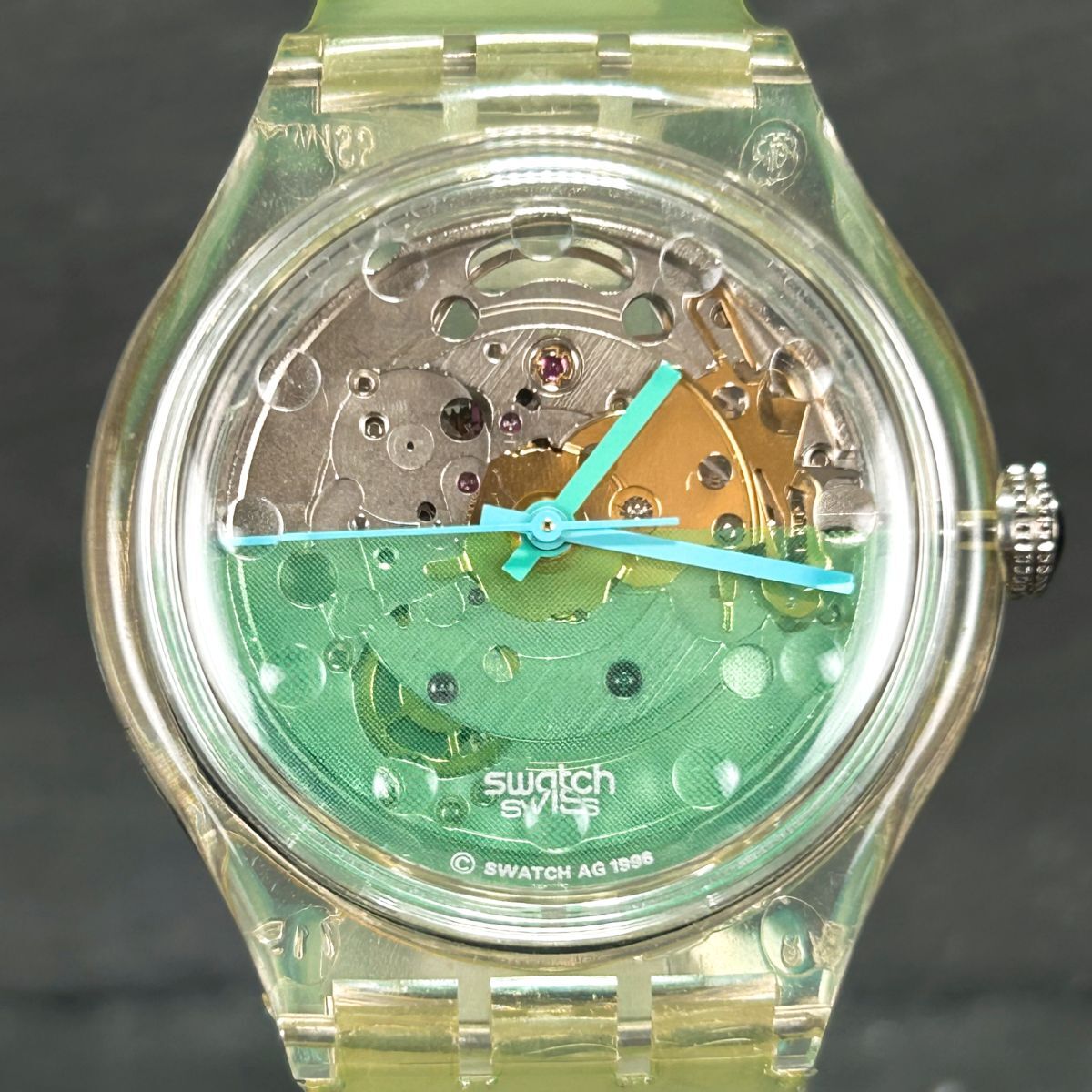 SWATCH スウォッチ AUTOMATIC オートマチック AG1996 腕時計 メカニカル 自動巻き アナログ スケルトン クリアケース み(AUTOMATIC)｜売買されたオークション ...