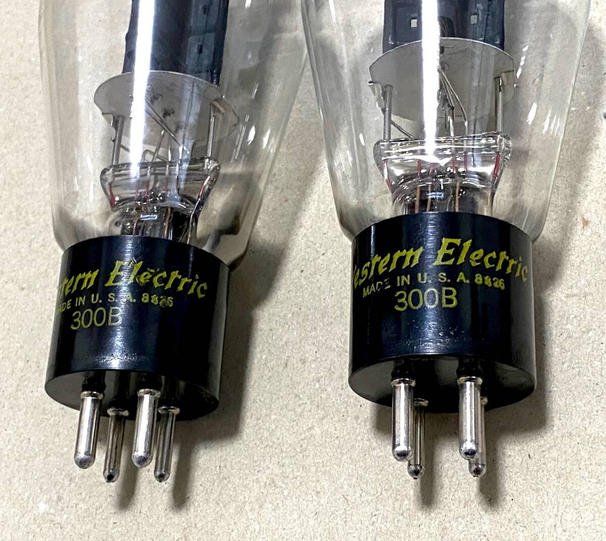 WE300B 1988年製 2本 NOS Western Electric ウェスタン エレクトリック W.E300B 8826 P(真空管 ...