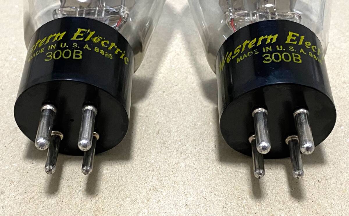 WE300B 1988年製 2本 NOS Western Electric ウェスタン エレクトリック W.E300B 8826 P(真空管 ...