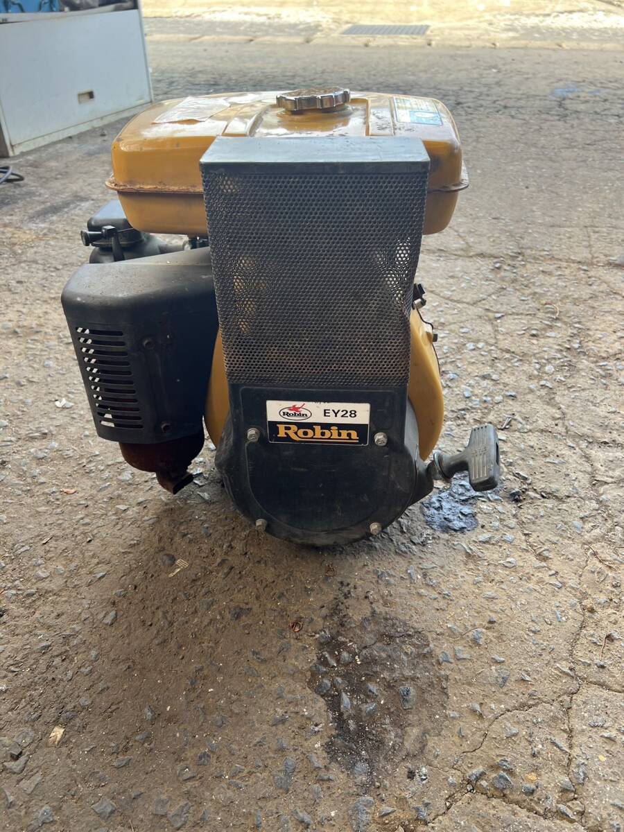 動画あり 秋田発 ロビン ガソリンエンジン EY28B 最大7.5馬力 動噴 除雪機 運搬車 現状渡し ジャンク品 7.3.5.5(発動機 ...