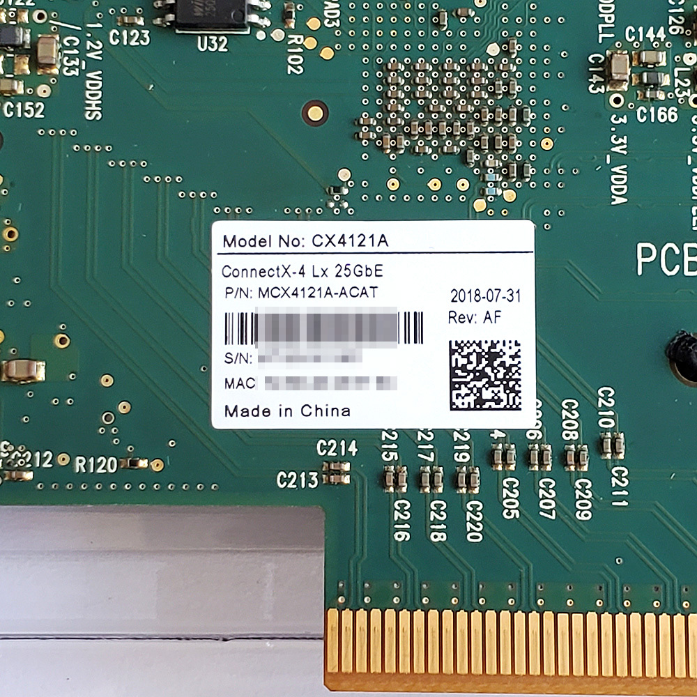 2枚セット Mellanox ConnectX-4 Lx EN 10GbE/25GbE SFP+/SFP28 Dual Port LANカード ...
