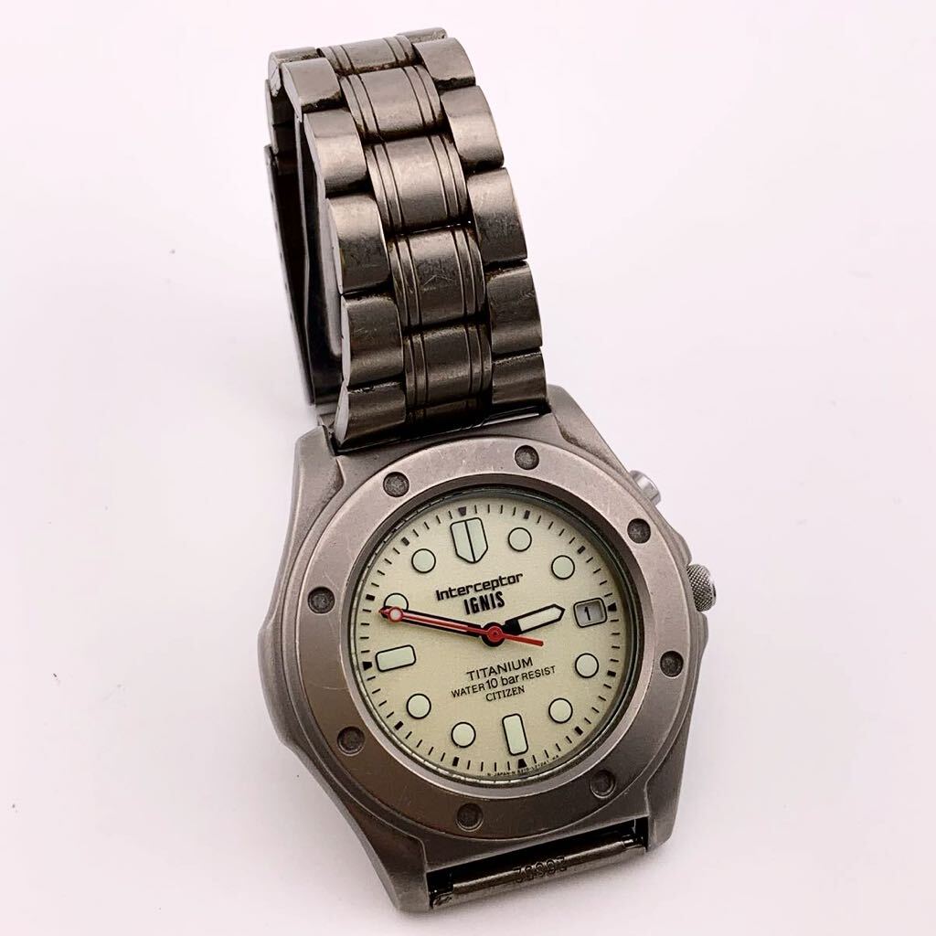 CITIZEN Interceptor IGNIS TITANIUM 6210-L12783 GN-4-S 腕時計 クォーツ S81622 ...