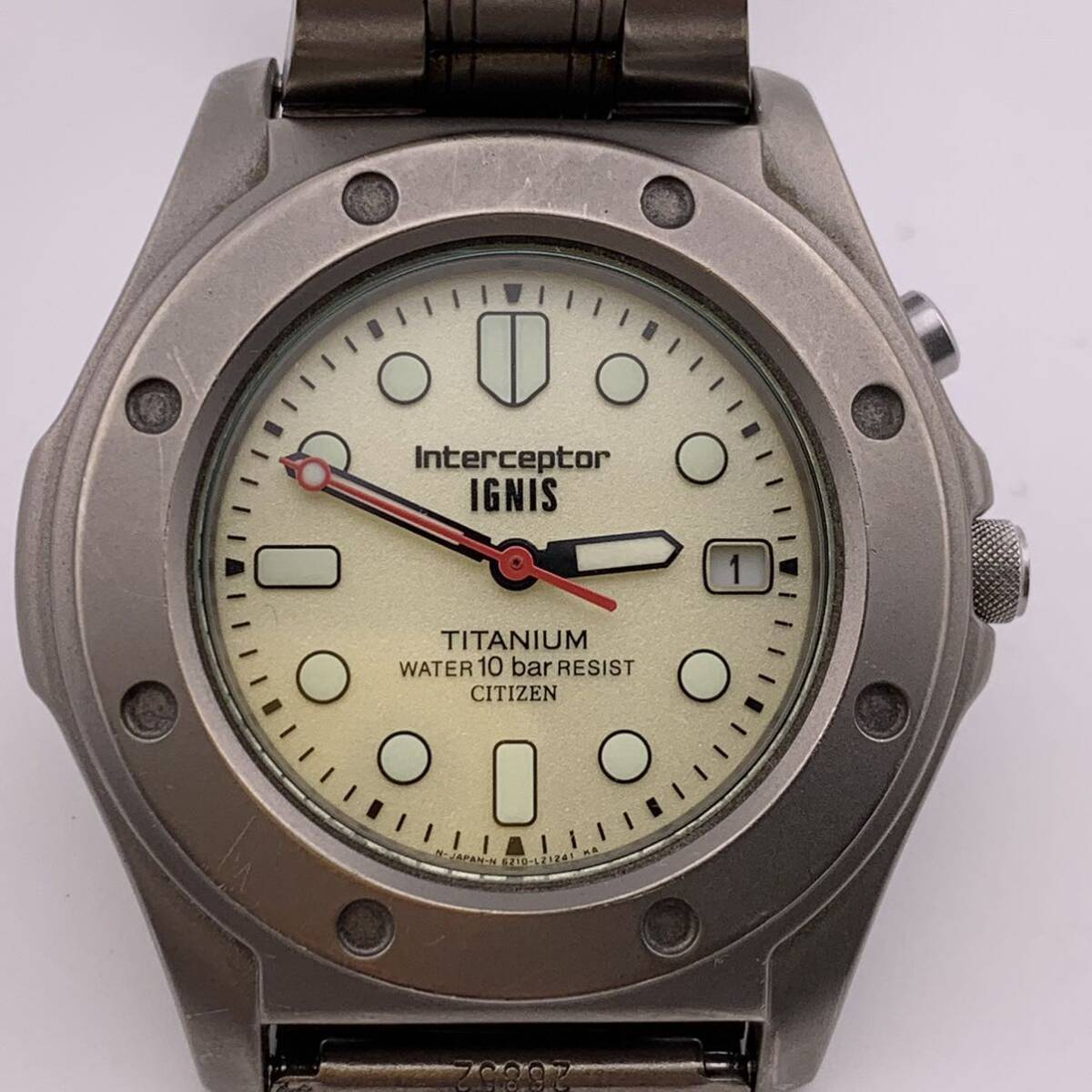 CITIZEN Interceptor IGNIS TITANIUM 6210-L12783 GN-4-S 腕時計 クォーツ S81622 ...