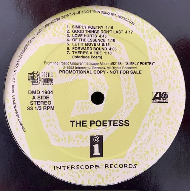 レア USプロモオンリー For Rhyme's Sake収録 The Poetess The Poetess 試聴リンク Mad Kap ...