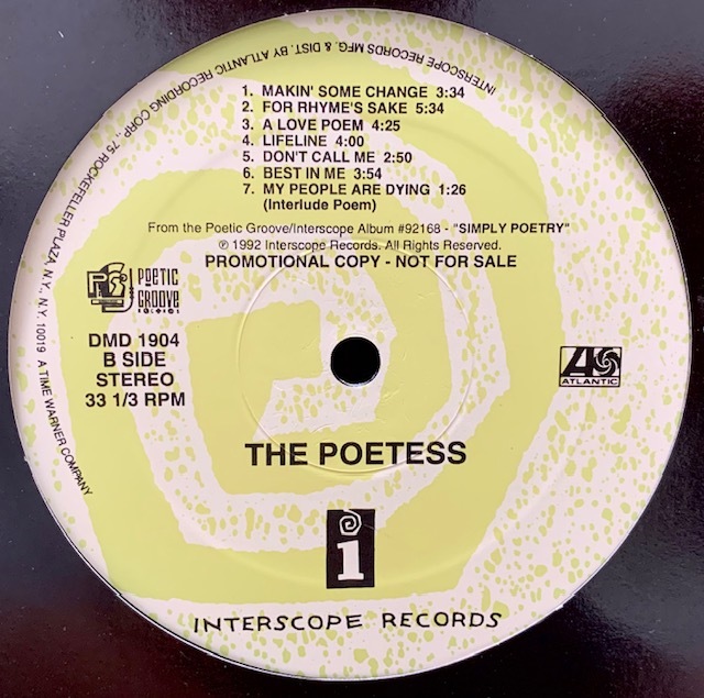 レア USプロモオンリー For Rhyme's Sake収録 The Poetess The Poetess 試聴リンク Mad Kap ...