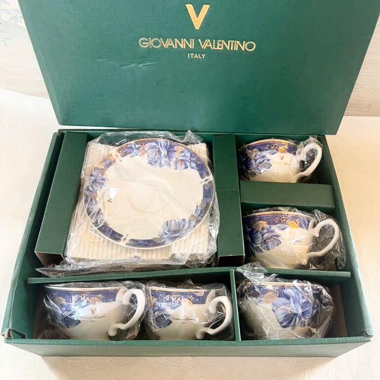 Giovanni Valentino ITALY ティーセット 5客セット ティーポット ティーカップ 花柄 洋食器(ティーカップ)｜売買され ...