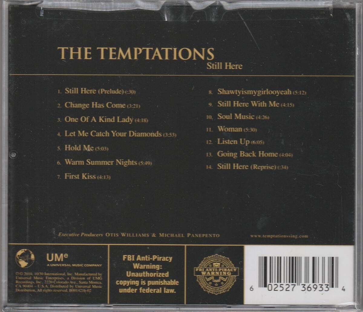 新古CD SOUL THE TEMPTATIONS／Still Here／2010年 テンプテーションズ O'Jays Isley ...