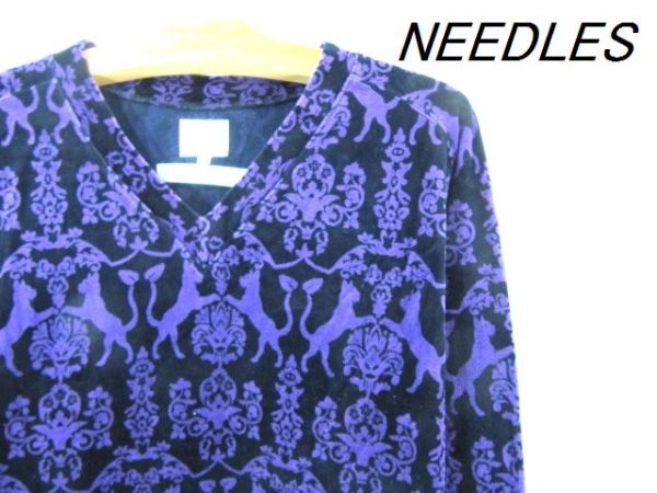NEEDLES ベロアカットソーパープルsizeL(長袖Tシャツ)｜売買されたオークション情報、yahooの商品情報をアーカイブ公開 - オークファン（aucfan.com）