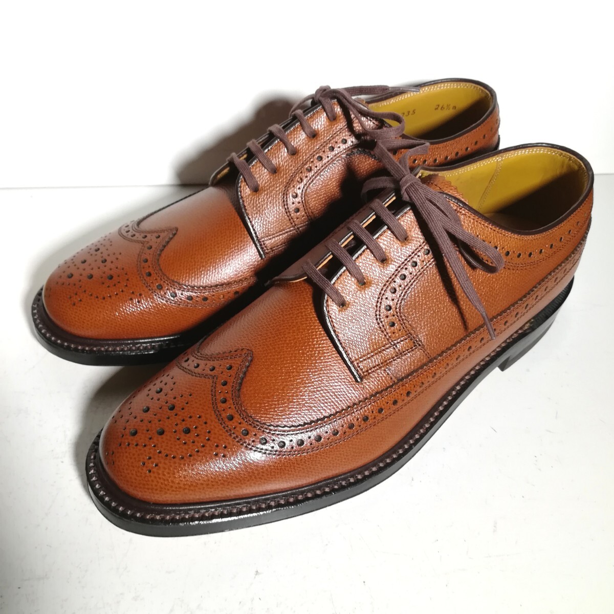 c0424 同様 試着程度 リーガル REGAL Imperial Grade ウイングチップ 26.5EE 茶 ブラウン シューズ ビジネス 革靴 紳士靴(26.5cm)｜売買された ...