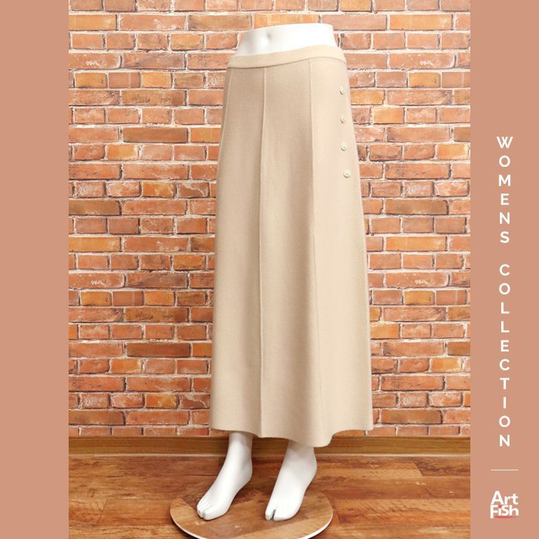 1円/秋冬/STUDIO PICONE/40 L サイズ/ウールブレンド 8枚はぎ ロング フレアスカート 日本製 スタジオピッコーネ /ベージュ/Jz206/(Lサイズ)｜売買された ...