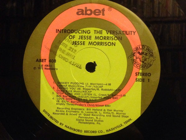 LP JESSE MORRISON / THE VERSATILITY OF RARE GROOVE(R&B、ソウル)｜売買されたオークション ...
