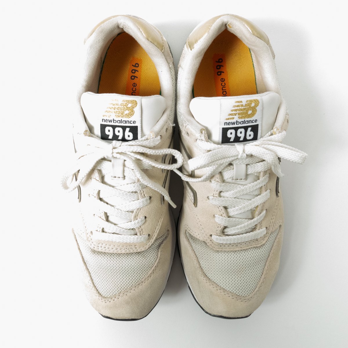 1円スタート New Balance ニューバランス CM996BI 996 CCAP 白系 スエード メッシュ 軽量 メンズ スニーカー ...