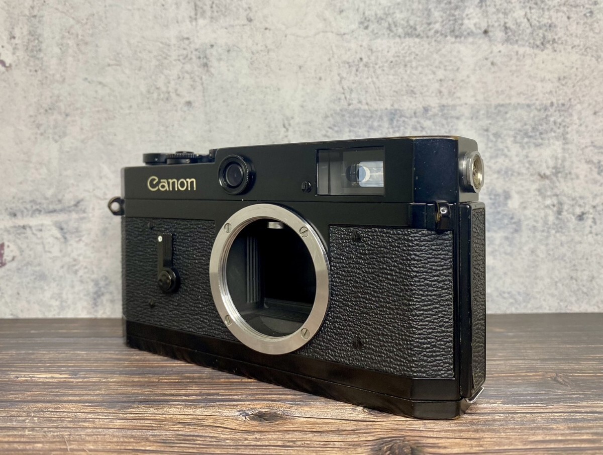 超 Canon P Black paint Body キャノン オリジナルブラック レンジファインダー フィルムカメラ ボディ シャッターOK ...