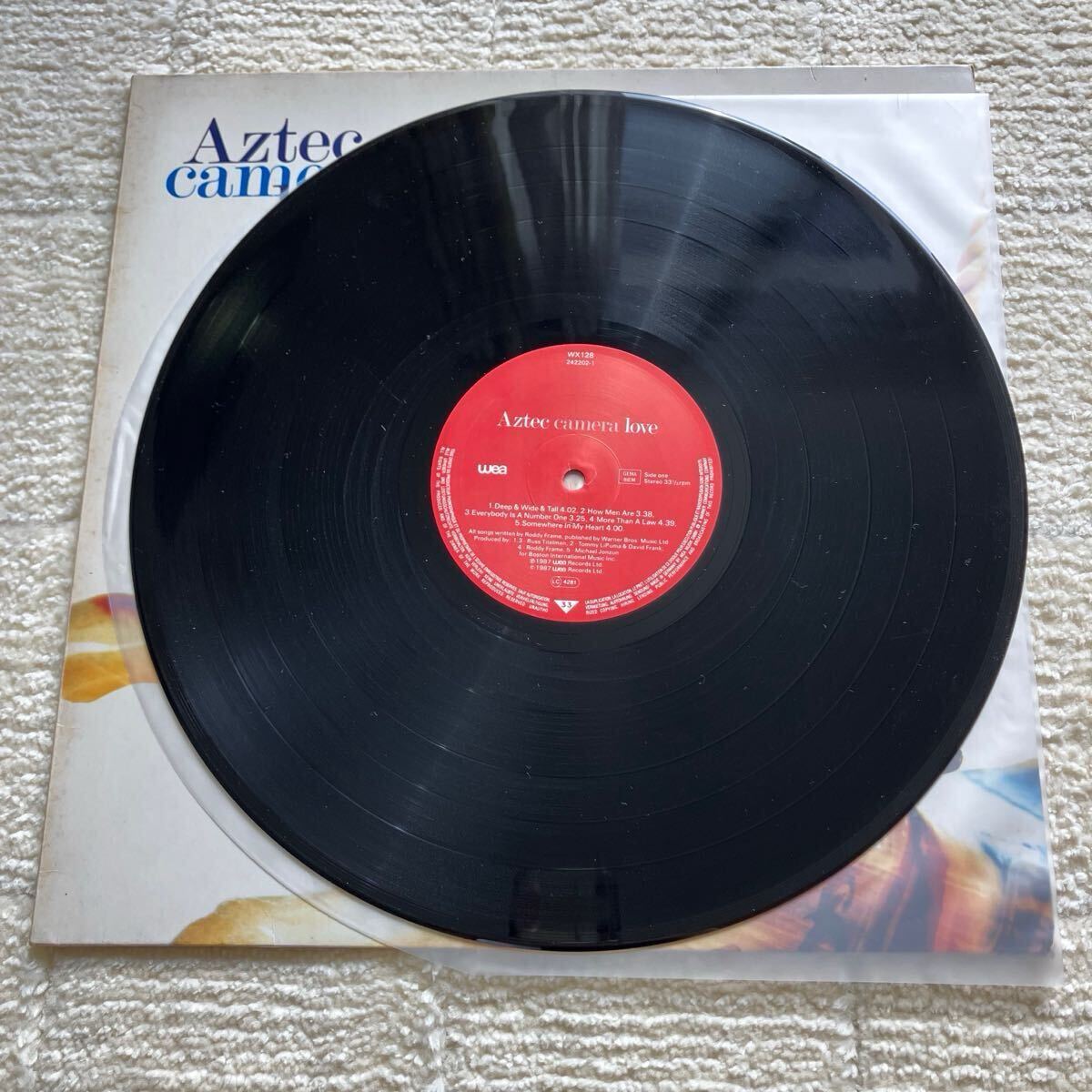 Peter Saville ジャケット UK ORIG LP Aztec Camera アズテック カメラ Love 1987年 WX 128 Alternative Rock New ...