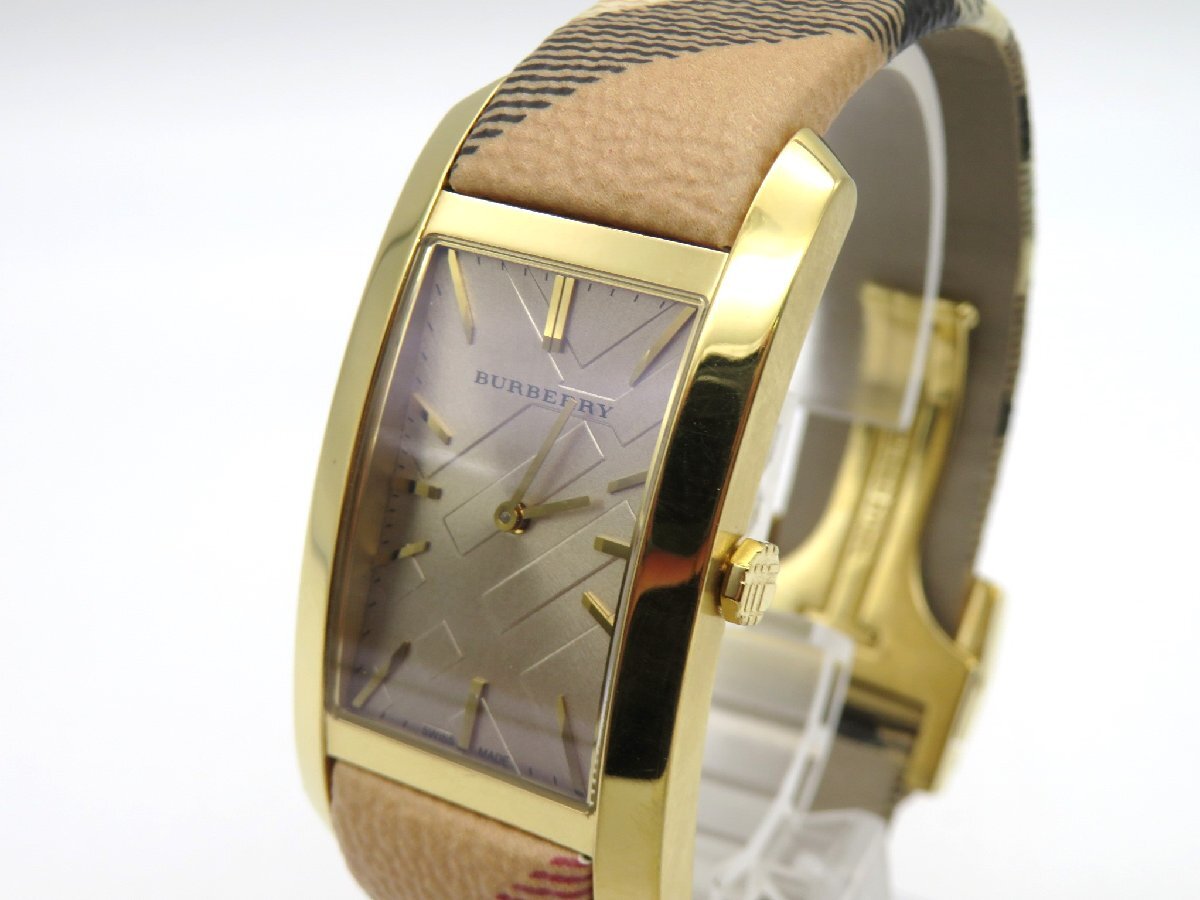 \1 稼働 バーバリー BU9407 ゴールド クオーツ レディース 腕時計 S57303(バーバリー)｜売買されたオークション情報 ...