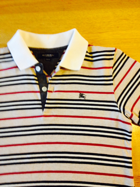 バーバリーロンドンBURBERRY ポロシャツ130A(半袖Tシャツ)｜売買されたオークション情報、yahooの商品情報をアーカイブ公開 - オークファン（aucfan.com）