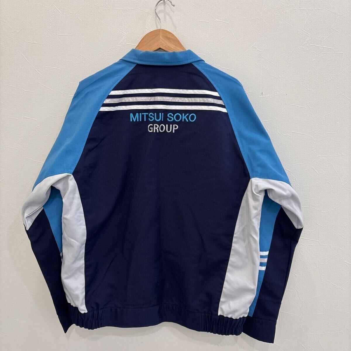 WK277 実物 MITSUI SOKO GROUP 三井 IMX 企業ウェア ワークジャケット ブルゾン ネイビー メンズL(ジャンパー ...