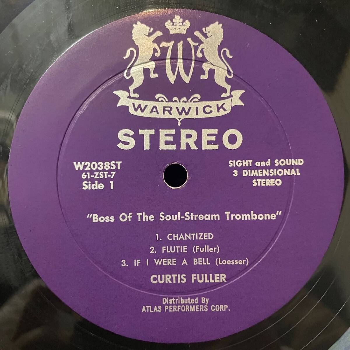USオリジナル/Curtis Fuller/Boss Of The Soul-Stream Trombone/Warwick W 2038 ...