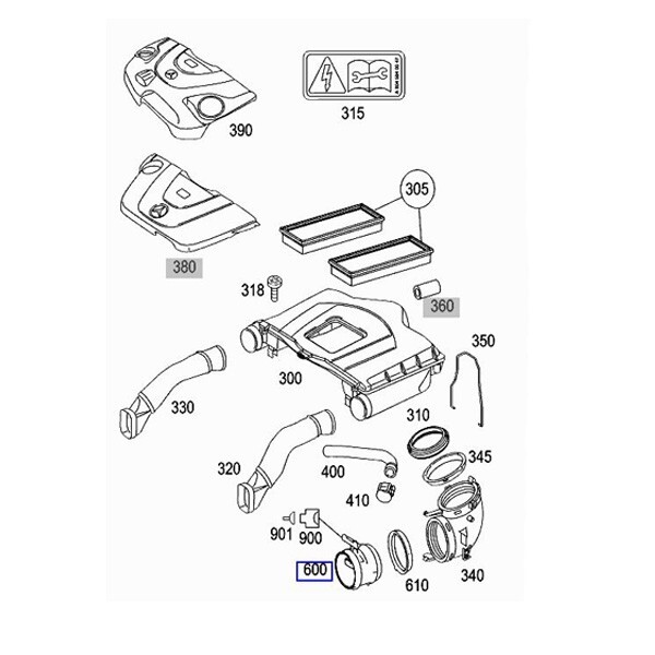 純正OEM BOSCH製 ベンツ CLK A209/C209 エアマスセンサー M272/M273用 0280218190 ...