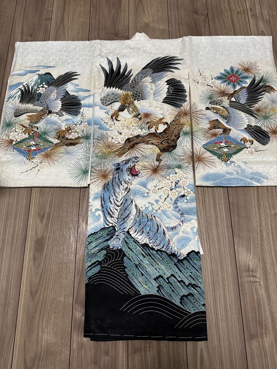 祝い着 お宮参り のしめ 着物 産着 お初着 男児 男の子 正絹 No.138(和服、祝着)｜売買されたオークション情報、yahooの商品情報をアーカイブ公開 - オークファン（aucfan.com）