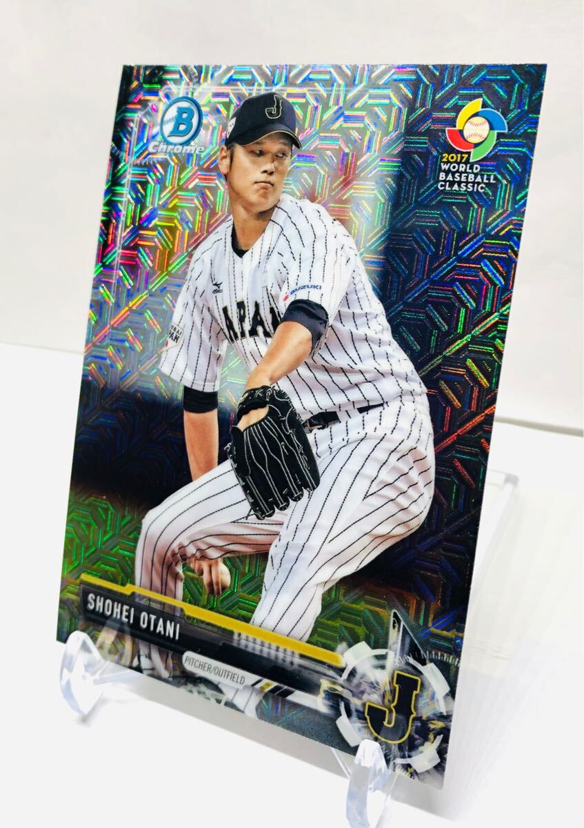 2017 大谷翔平 Bowman Chrome Mega Box Refractor Prospects #BCP31 WBC ピッチング Team Japan OTANI ミスプリント RC ...