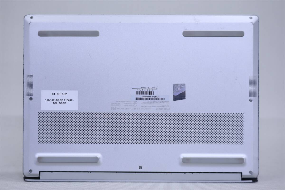 1円 Corei7 16Gメモリ 11世代 Windows11 mouse computer DAIV 4P-BPQD i7-1165G7 RAM16GB SSD512GB 14.0WUXGA ...