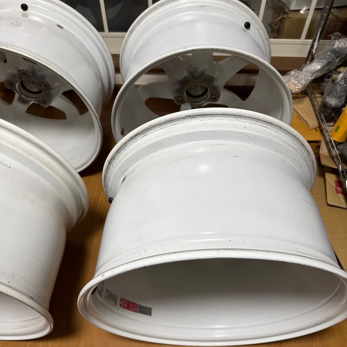 Rays TE37SL DW 5H-114.3 18×10.5 J +15 4 BNR34 BCNR33 GTR S15 JZX100 JZA80 RX7 JZX90 ER34 S14 ...