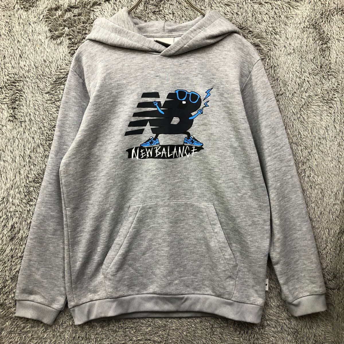 new balance ニューバランス プルオーバーパーカー スウェット フーディー サイズキッズ150 グレー メンズ トップス 最落なし 529(150（145～154cm）)｜売買された ...