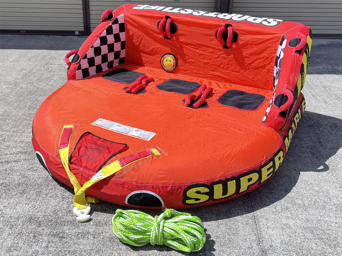 SPORTSSTUFF SUPER MABLE 3人乗り トーイングロープ付き スポーツスタッフ スーパーマ－ブル ビッグマ－ブル トーイング ...