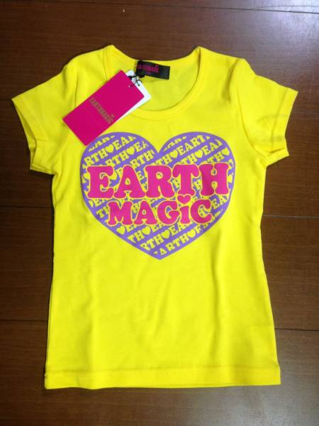 \100- EARTHMAGICアースマジック 半袖Tシャツ/黄色/130cm 新(半袖Tシャツ)｜売買されたオークション情報、yahooの商品情報をアーカイブ公開 - オークファン ...
