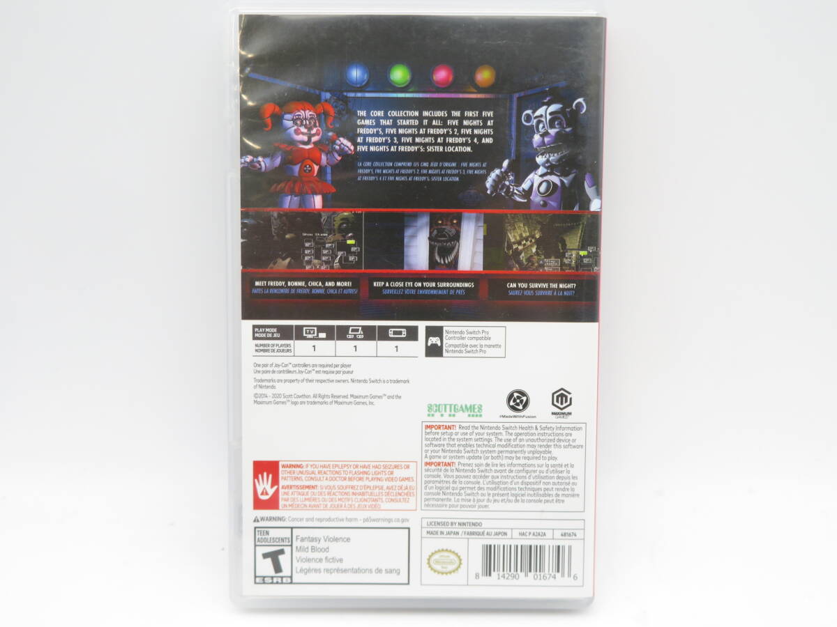 GS-672 Nintendo Switchソフト 海外版 Five Nights at Freddy's The Core ...