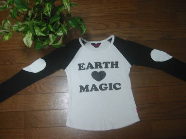 EARTHMAGIC アースマジック 長T130センチ黒白 ⑪RONI チャビー(長袖Tシャツ)｜売買されたオークション情報、yahooの商品情報をアーカイブ公開 - オークファン ...