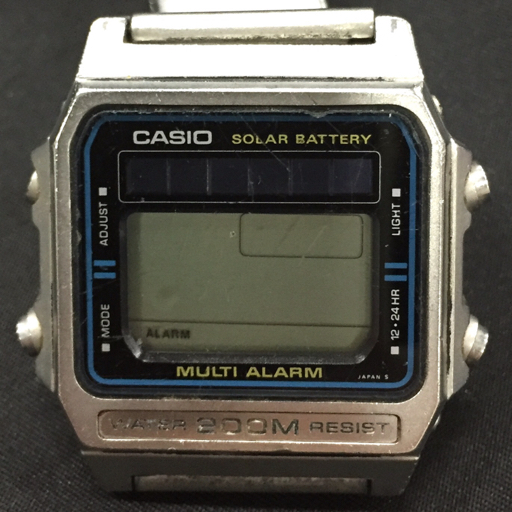 カシオ デジタル マルチアラーム DW-2000 ソーラー デジタル ウォッチ 腕時計 メンズ 未稼働品 純正ブレス CASIO(カシオ ...