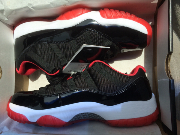 NIKE AIR JORDAN 11 low RETRO true red bred grey concord 25.5