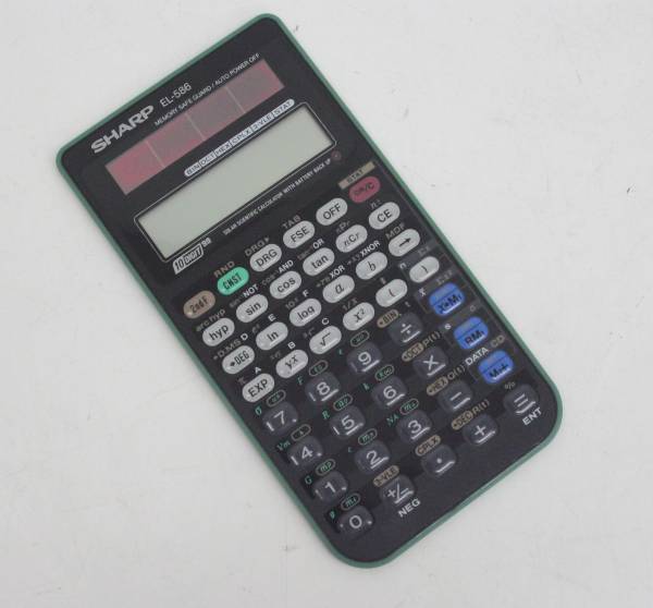 SHARP 関数電卓 EL-586 D2770(シャープ)｜売買されたオークション情報、yahooの商品情報をアーカイブ公開 - オークファン（aucfan.com）