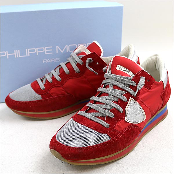 PHILIPPE MODEL フィリップモデル スニーカー レッド 42 赤 27cm(27.0cm)｜売買されたオークション情報、yahooの商品情報をアーカイブ公開 - オークファン ...