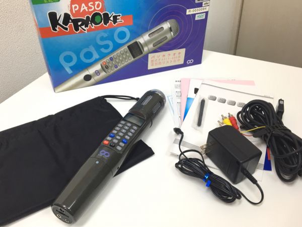 PASO KARAOKE 携帯家庭用カラオケ テレビにつなぐだけ fah(カラオケ機器)｜売買されたオークション情報、yahooの商品情報をアーカイブ公開 - オークファン（aucfan.com）