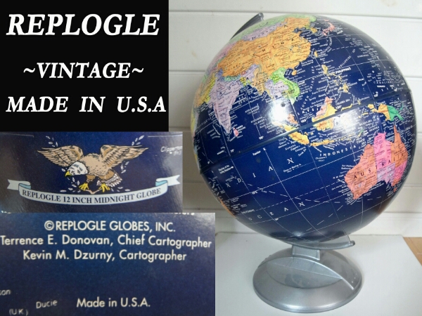 USA製ビンテージREPLOGLEリプルーグルGLOBES NAVY地球儀 EAMES(雑貨)｜売買されたオークション情報、yahooの商品情報をアーカイブ公開 - オークファン（aucfan ...
