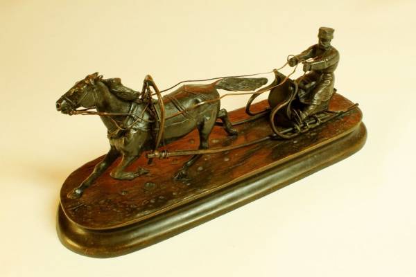 ブロンズ像 馬そり ロシアの彫刻家グラチェフ 1780-1850 作(西洋彫刻)｜売買されたオークション情報、yahooの商品情報をアーカイブ公開 - オークファン（aucfan.com）