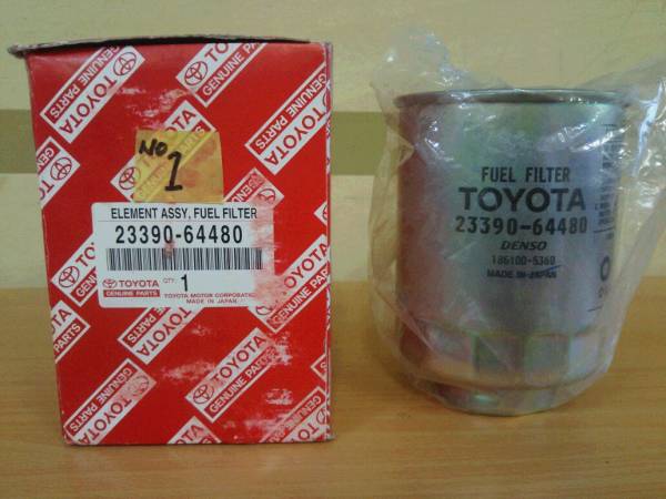 トヨタ TOYOTA FUEL FILTER 燃料フィルター 23390-6448 DENSO 186100-5360 No1(その他)｜売買 ...