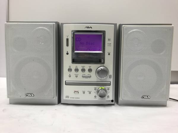 通電確認OK SONY ソニー AIWA アイワ XR-MJ10 ホワイト CD/MDコンポ 本体CX-LMJ10とスピーカーSSX ...