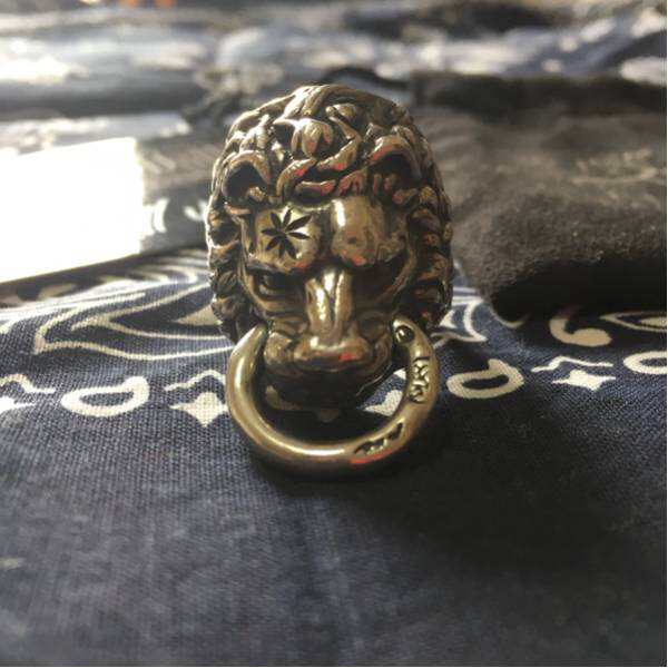 BWL Bill Wall Leather ビルウォールレザー リング 20号 ライオン Lion Ring ビル本人カスタム 一点物(指輪 ...