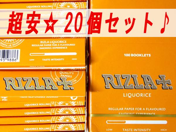 RIZLA リズラ リコリス ペーパー 20個 手巻き煙草 送料100円(喫煙グッズ)｜売買されたオークション情報、yahooの商品情報をアーカイブ公開 - オークファン（aucfan.com）