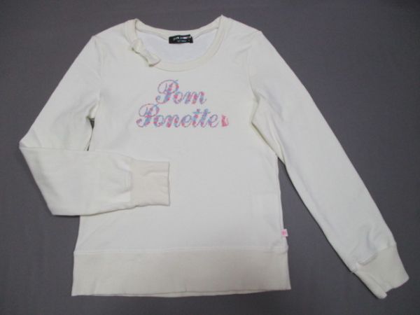 pom ponette ポンポネット M/150 トレーナー クリーム(150（145～154cm）)｜売買されたオークション情報、yahooの商品情報をアーカイブ公開 - オークファン ...