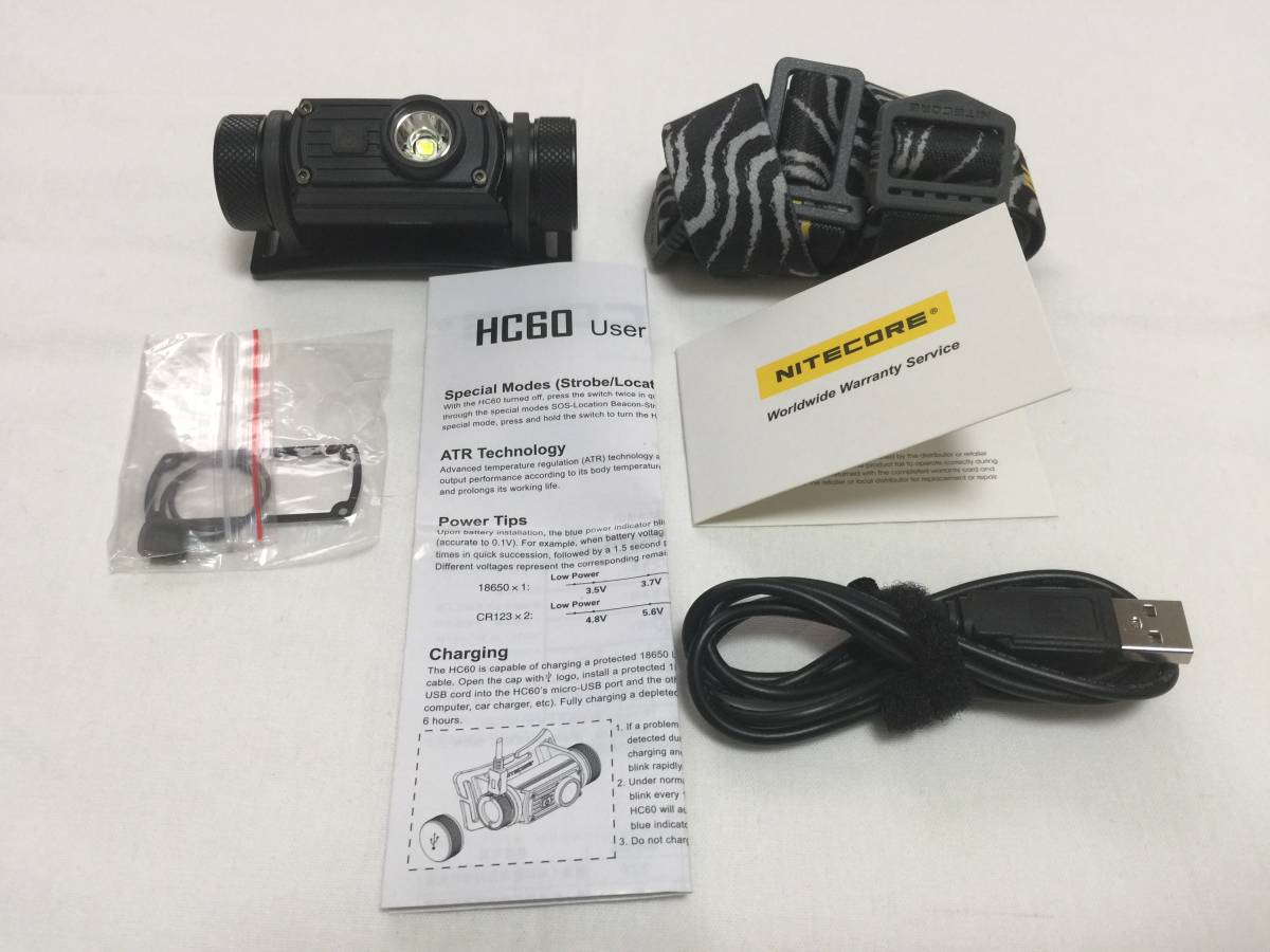 明るいMAX1000ルーメン ヘッドライト NITECORE HC60 充電式 LEDヘッドライト(ヘッドランプ)｜売買されたオークション情報、yahooの商品情報をアーカイブ公開 ...